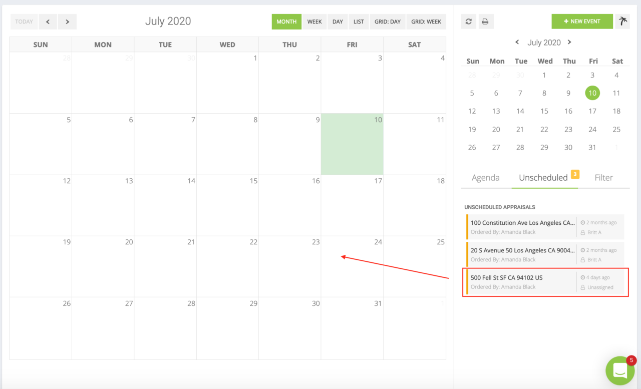 How can you use the Map and Calendar features to help assign appraisals ...